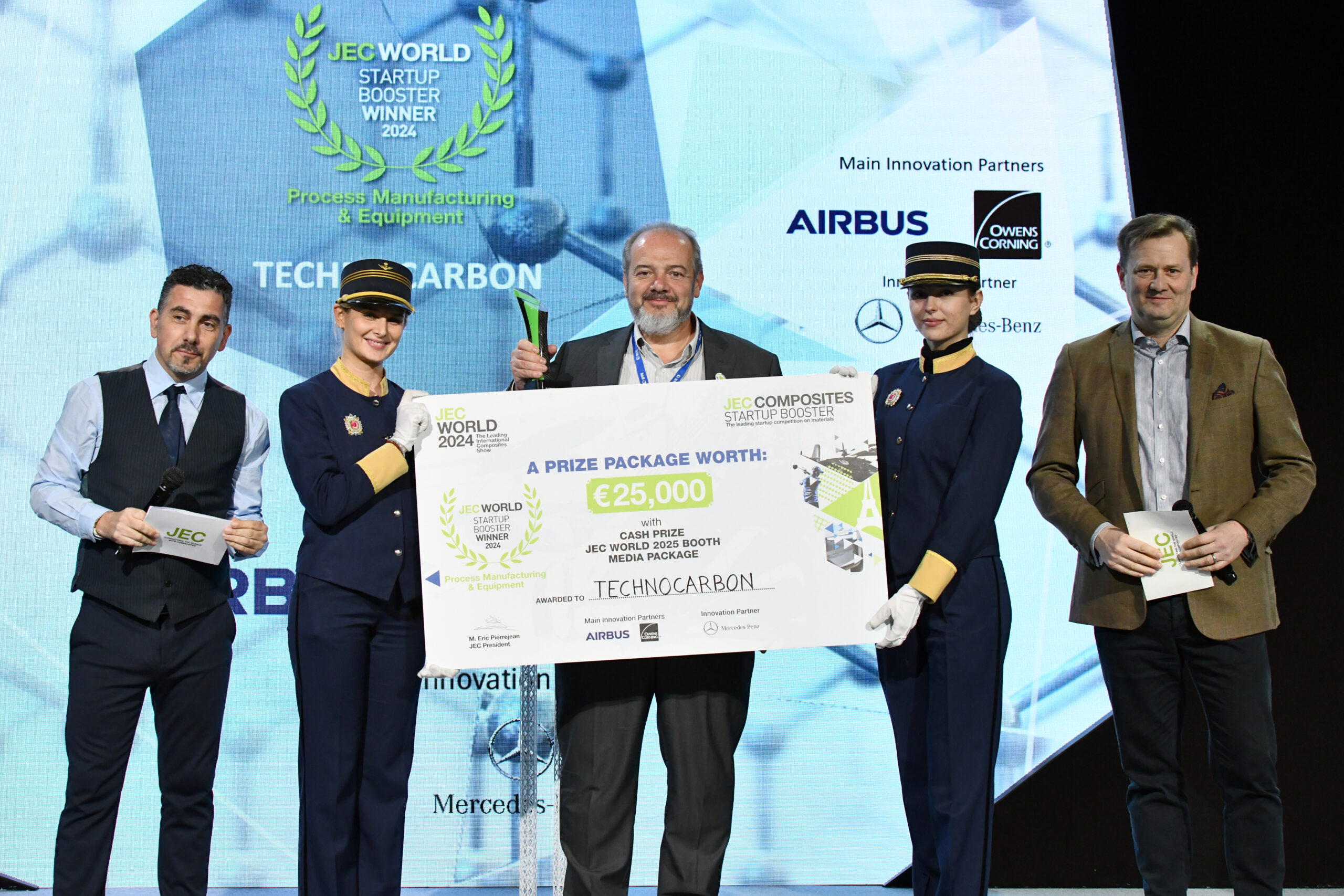 TechnoCarbon awarded at the JEC Composites Startup Booster 2024